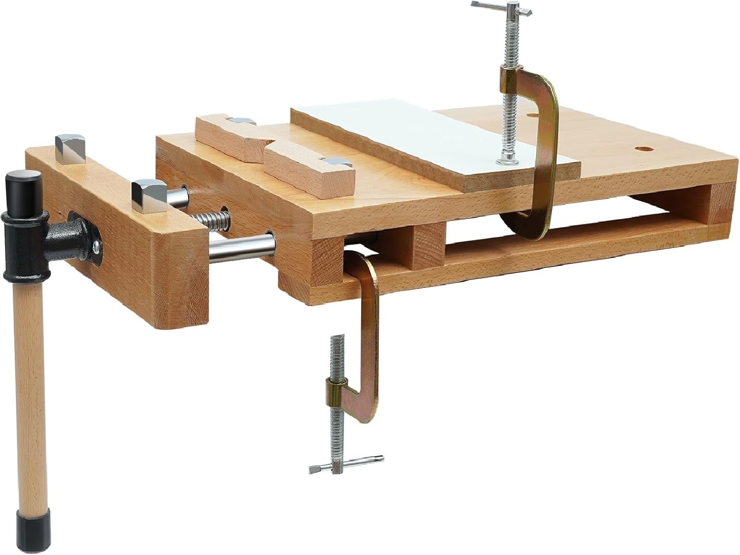 Woodworking Bench Vise, Hard Wood Vise Workbench, Portable Woodworking ...