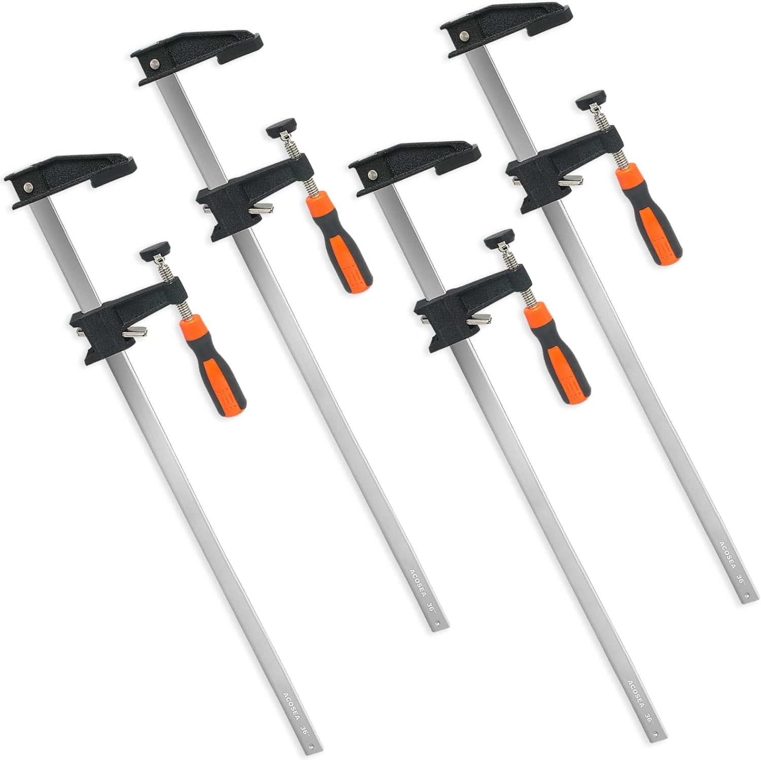 Woodworking Clamps, 4-Pack 36 Inch Long Bar Clamps Heavy Duty with ...