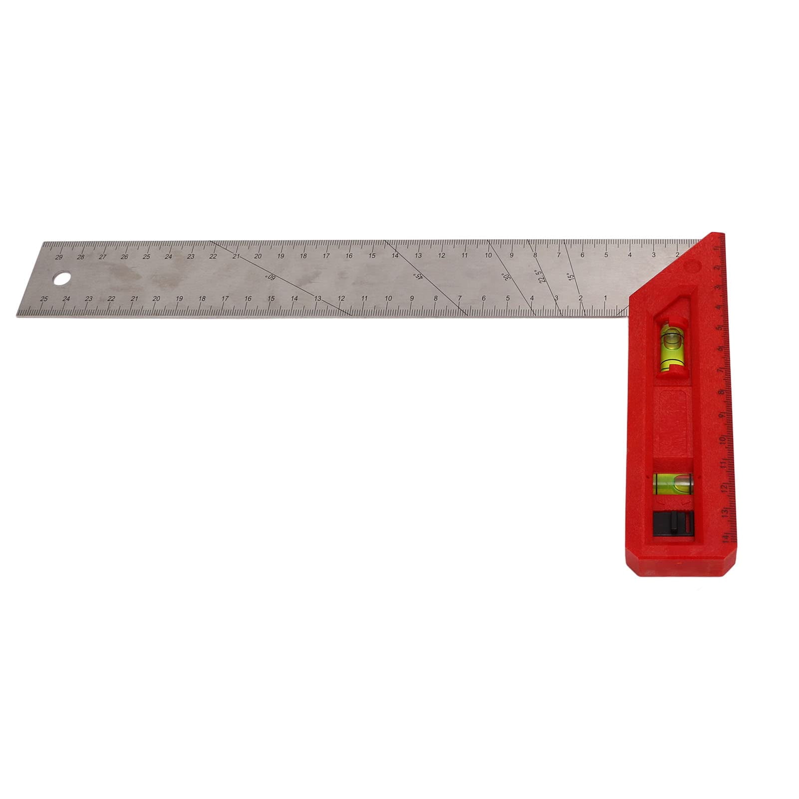 Woodworking Combination Ruler 90 45 Degree L Type Carpenter Measurement ...