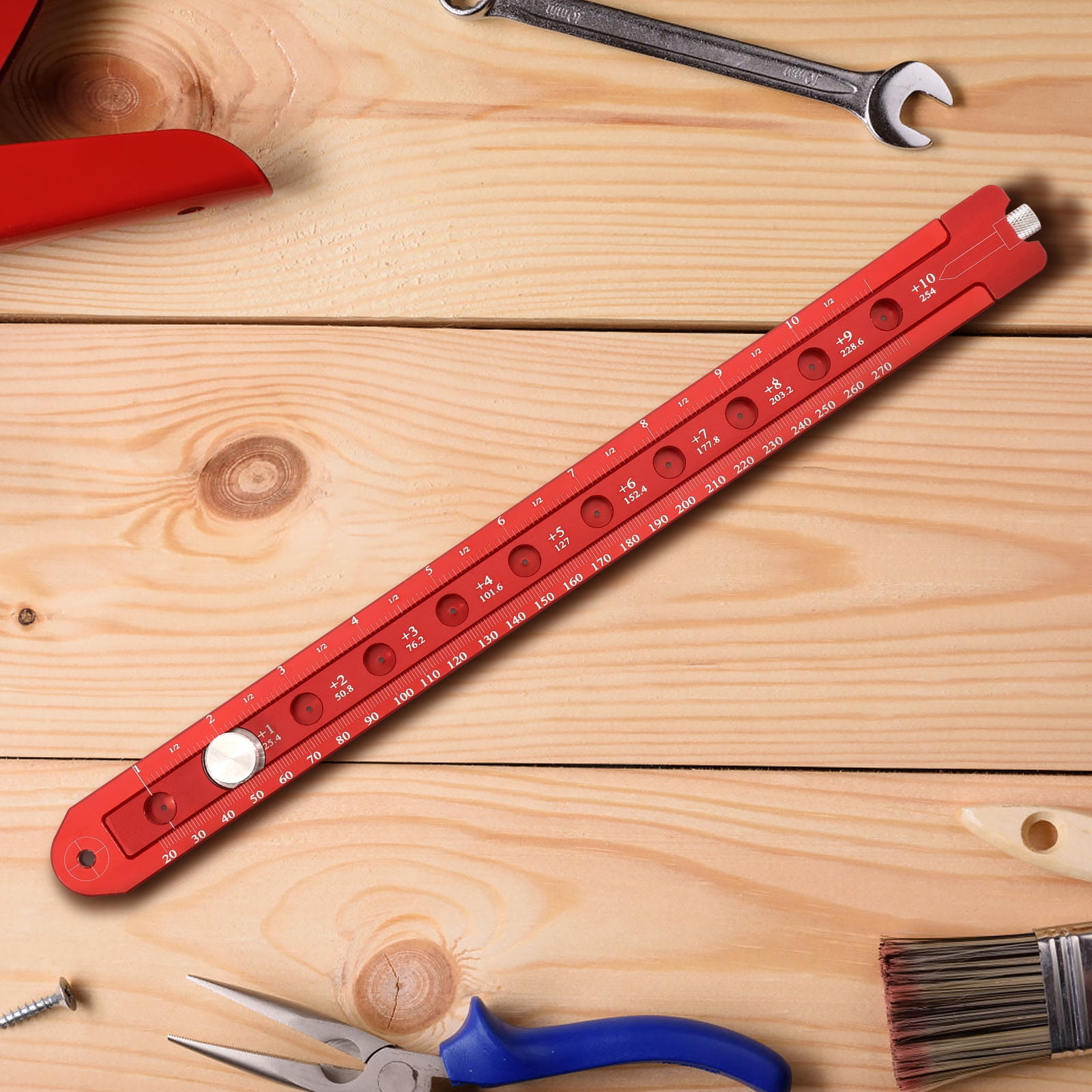 Woodworking Compass Scriber Imperial/Metric Aluminum Alloy Carpenter ...