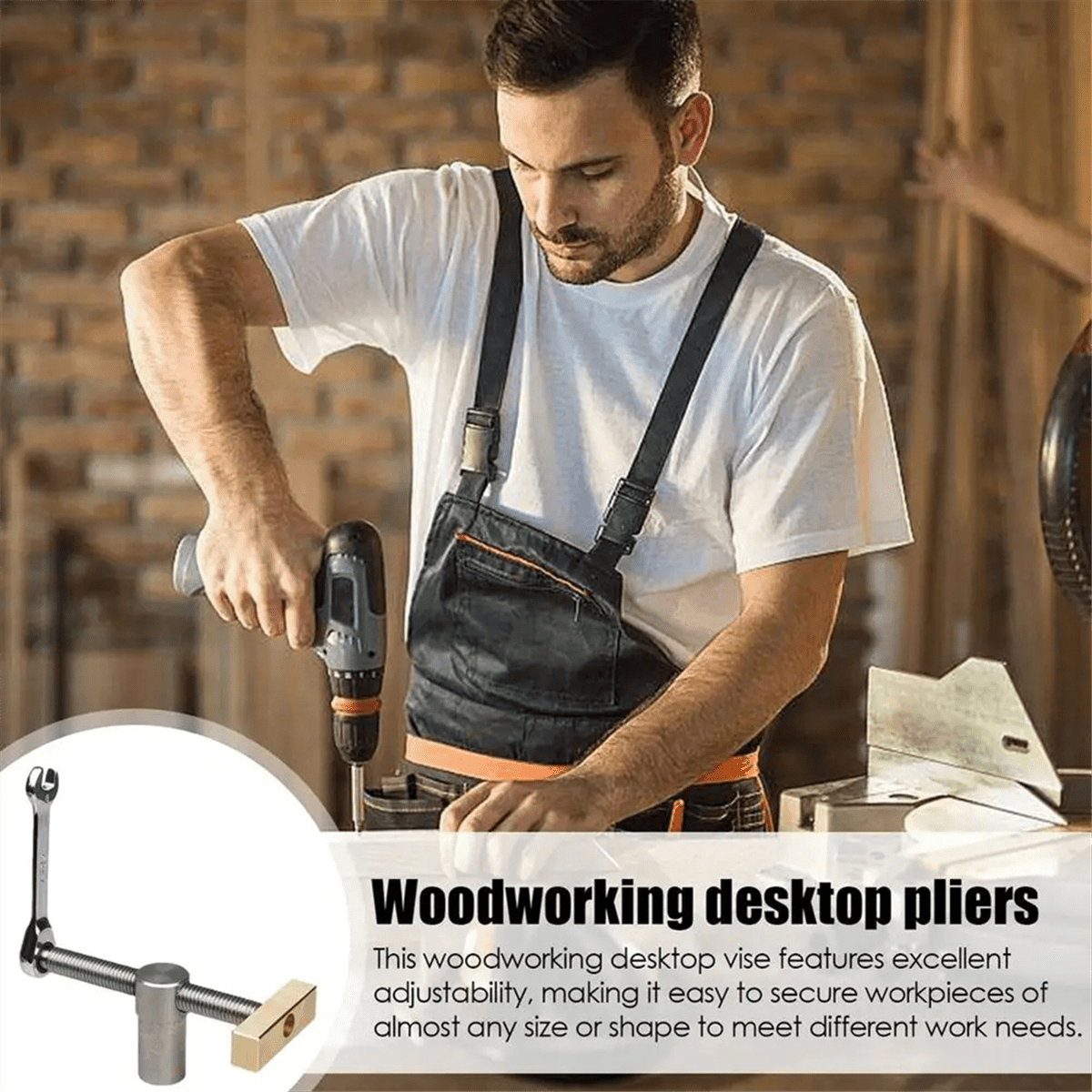 Woodworking Desktop Clip Adjustable Fast Fixed Clip Clamp Fixture Vise ...