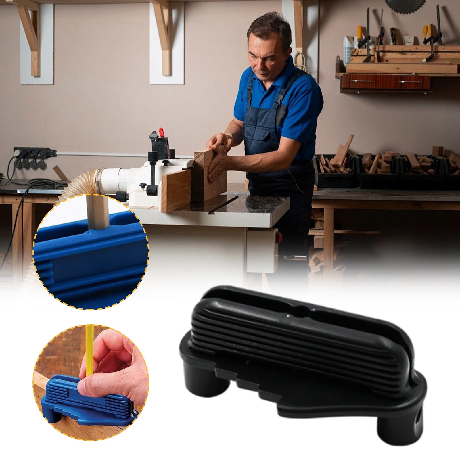 Woodworking Drill Magnetic Center Scriber Tool with 8 Measurement ...