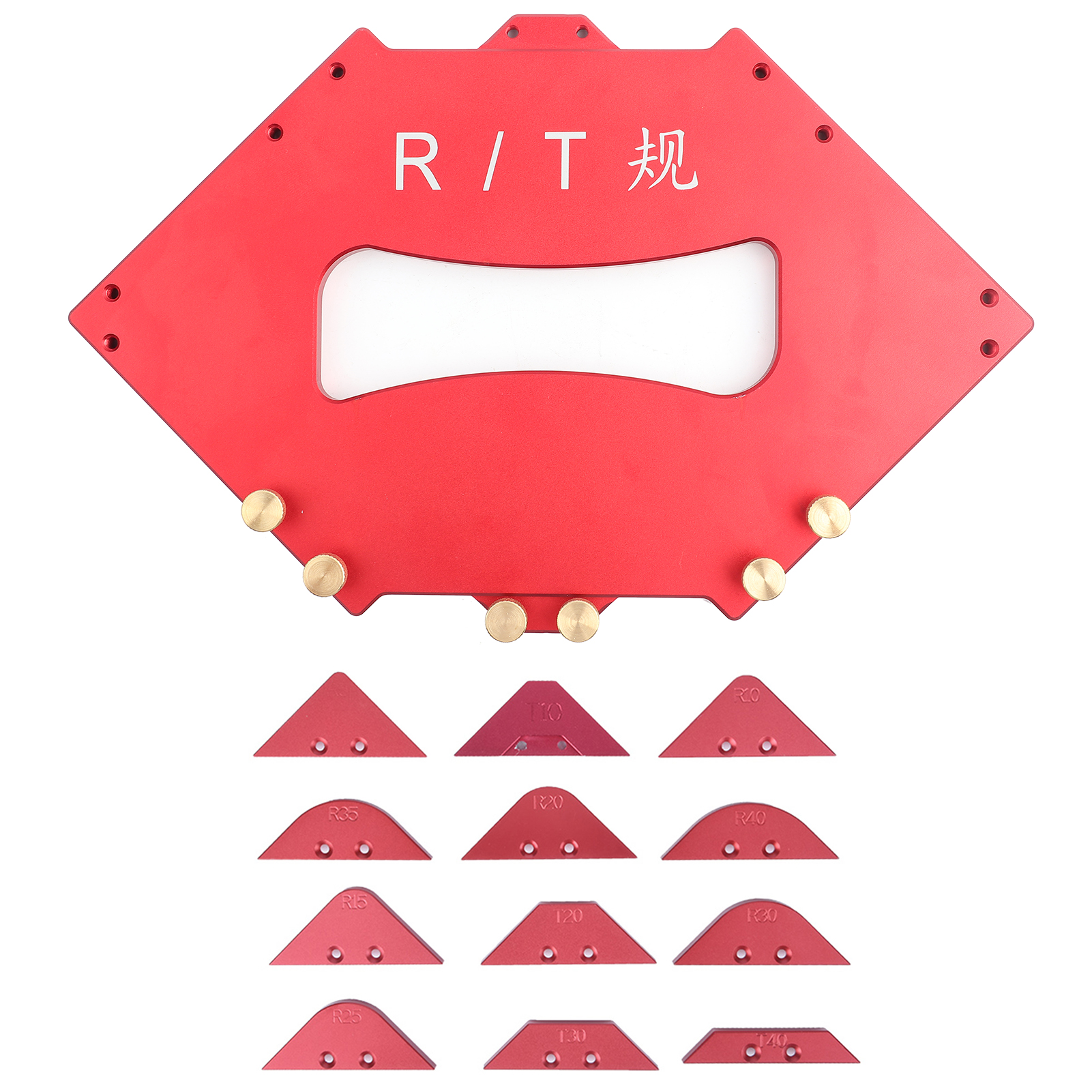 Woodworking Edge Trimming Radius Corner Gauge Router Table Corner Jig ...