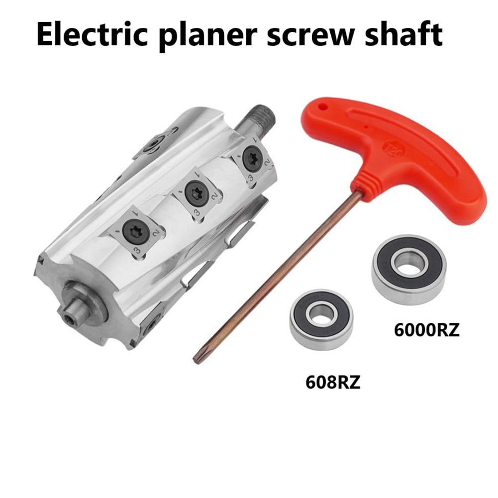 Woodworking Electric Planer Shaft Aluminium Spiral Cutter Hand-Held for ...