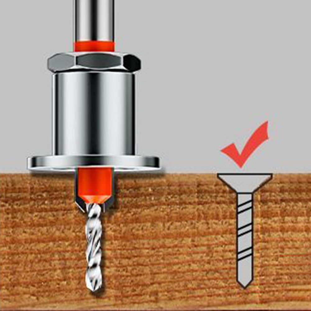 Woodworking Essential 8Mm Adjustable Countersink Drill Bit With Limiter ...