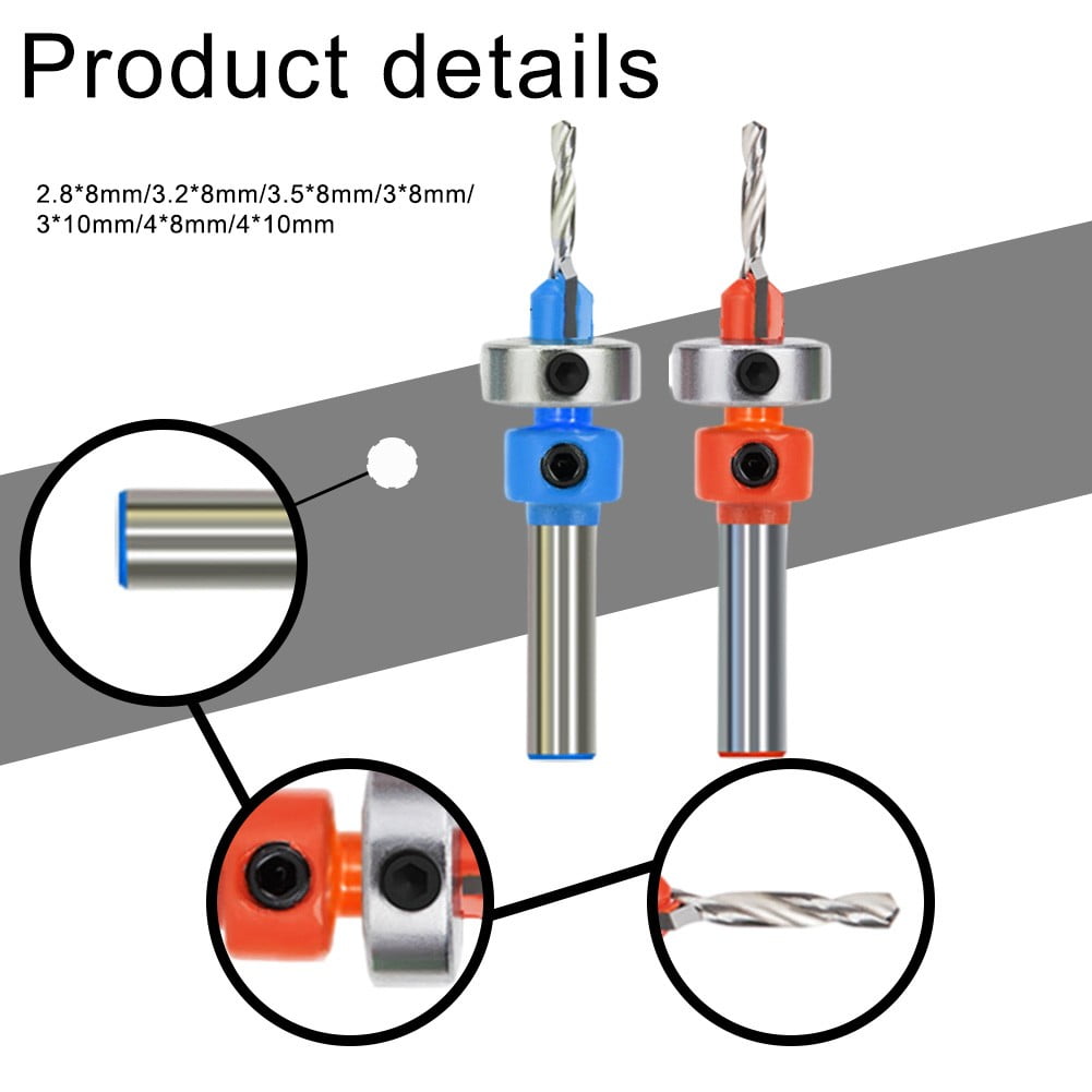 Woodworking Essential Adjustable Countersink Drill Bit For Professional ...