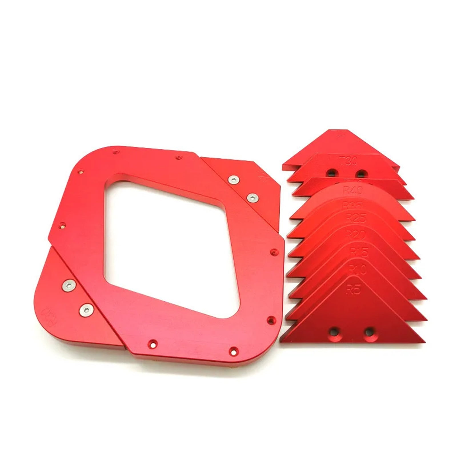 Woodworking Fillet Gauge Aluminium Alloy Bevel Gauge Angle Ruler ...