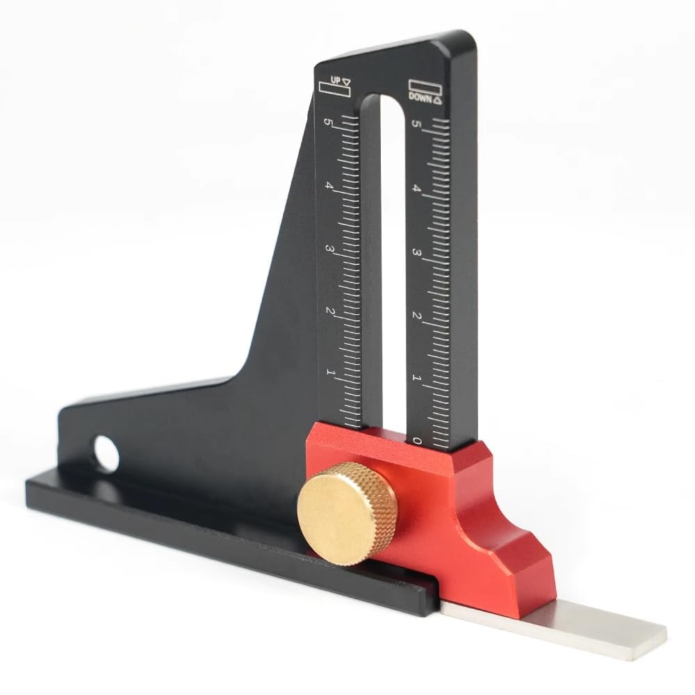 Woodworking Height Gauge Depth Measurement Tool Aluminum Alloy For ...