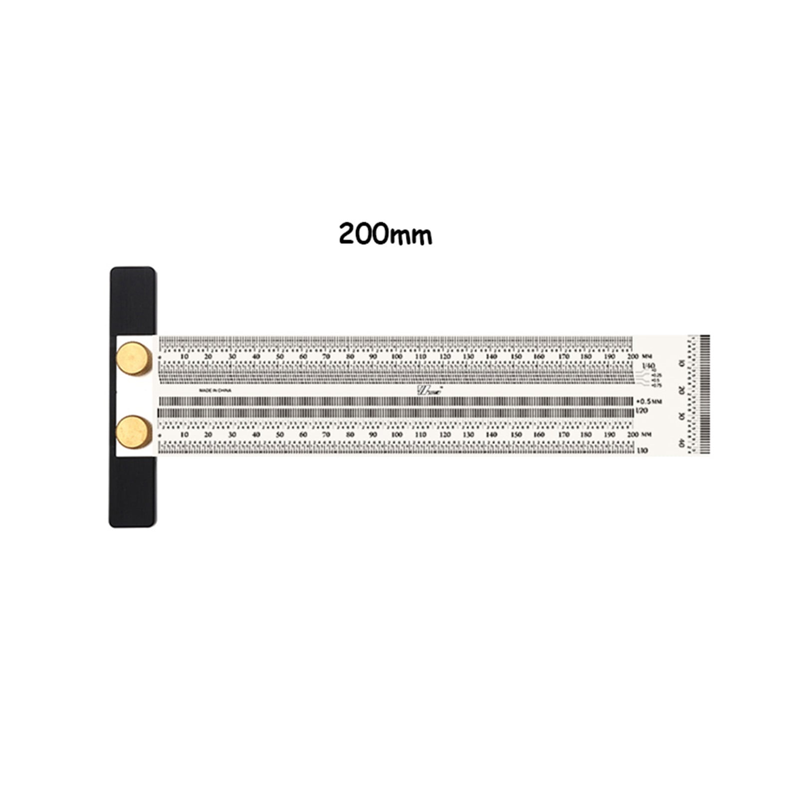 Woodworking High-precision Line Scribe 180-400mm T-type Ruler Hole ...