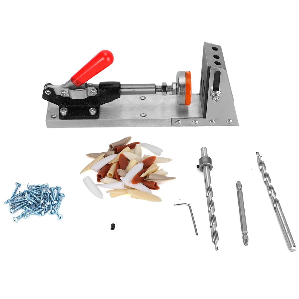 Woodworking Inclined Pocket Hole Drilling Guide Clamp with Accessories ...