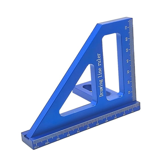 Woodworking Marking Ruler, Metric and Imperial Dual Scale Square, Angle ...