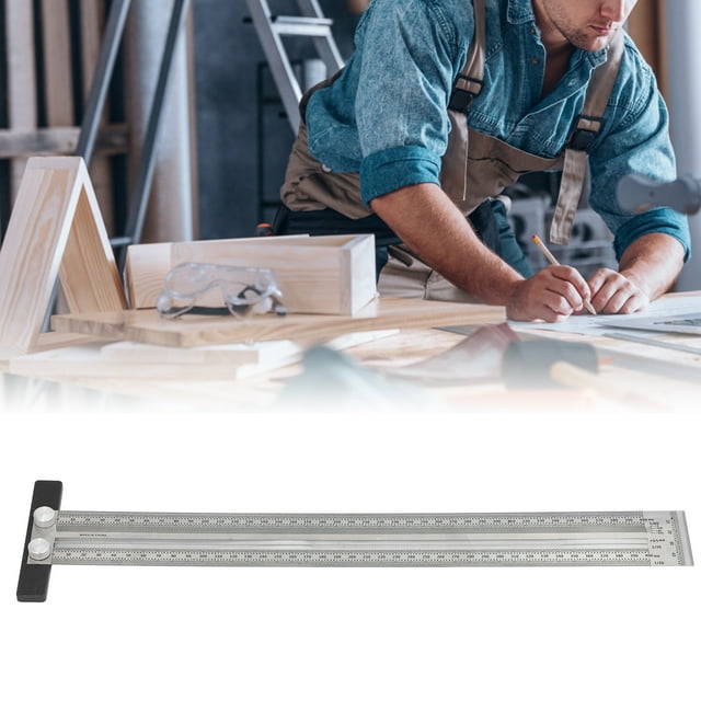 Woodworking Marking T Rulers Positioning Scribing Ruler Gauge Carpenter ...