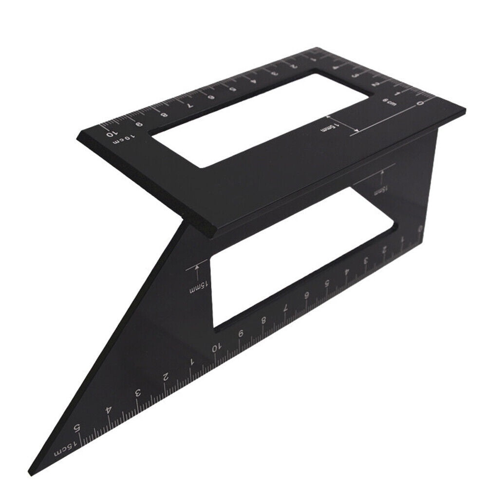 Woodworking Measuring Protractor 45 and 90 Degree Gauge Right Angle ...