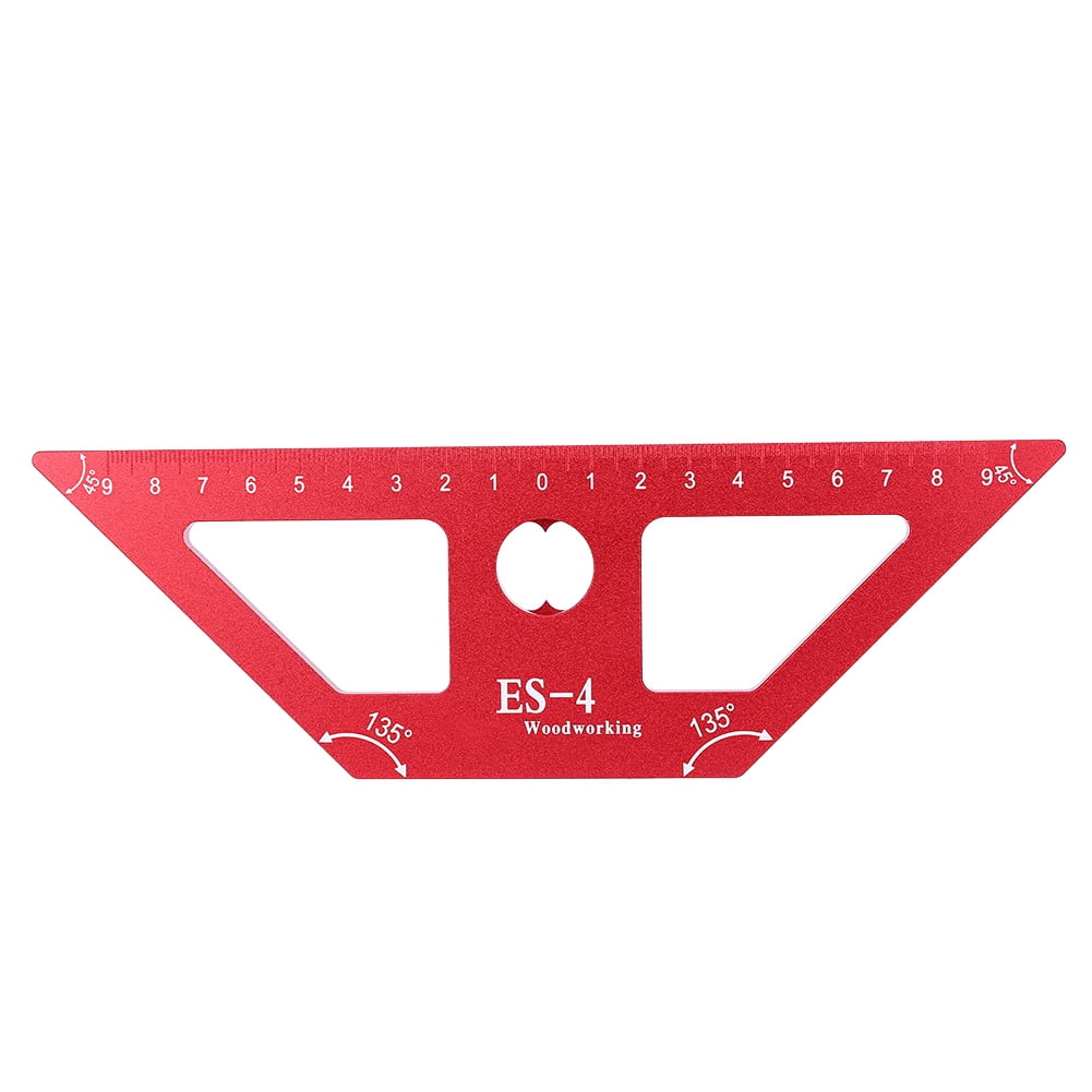 Woodworking Measuring Tools, ES-4 Carpentry Ruler With 45 Degree ...