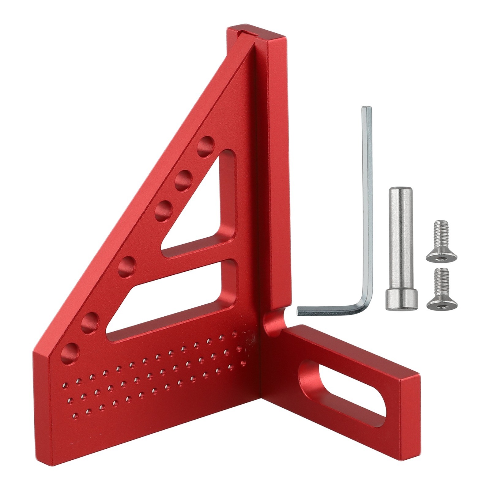 Woodworking Miter Triangular Ruler Aluminum Alloy Square Protractor ...