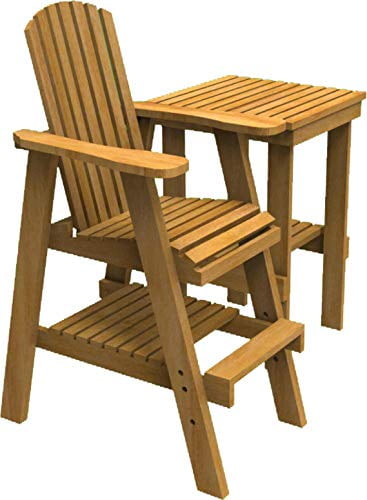 Woodworking Plan to Make A Maritime Barstool/Lifeguard Chair and Table ...