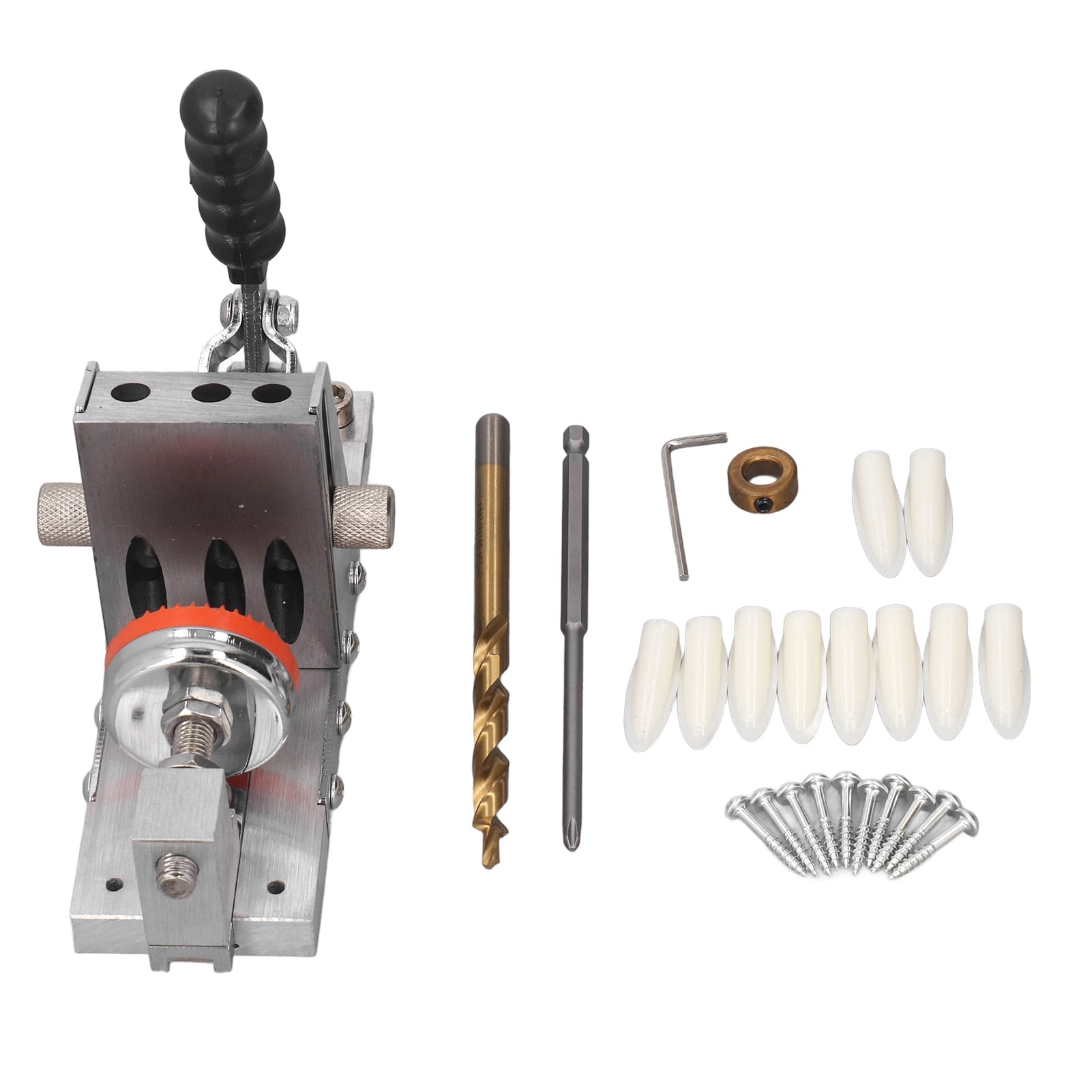 Woodworking Pocket Hole Jig System, Adjustable Dowel Drill Mold Steel ...