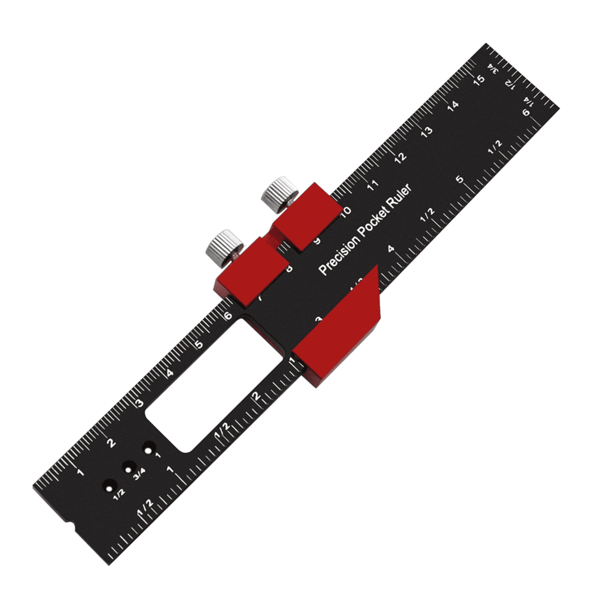 Woodworking Precision Pocket Ruler Aluminum Alloy Slide Ruler 160mm ...