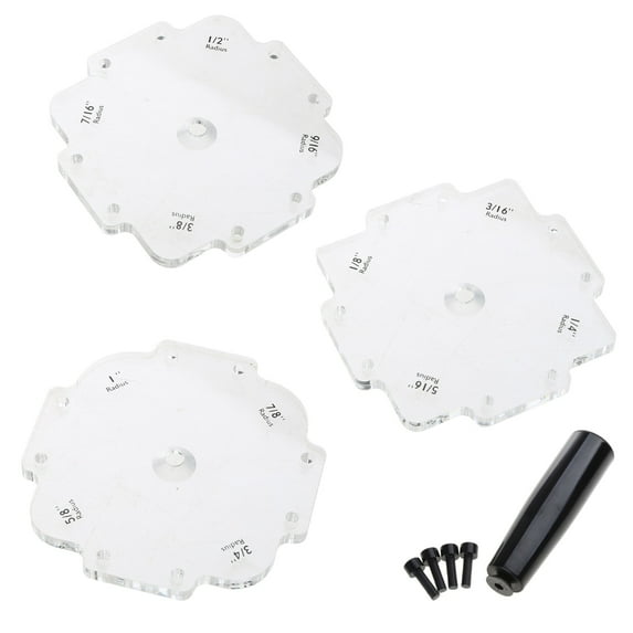 Woodworking R Template Radius Jig Router Templates Corner Woodworking ...