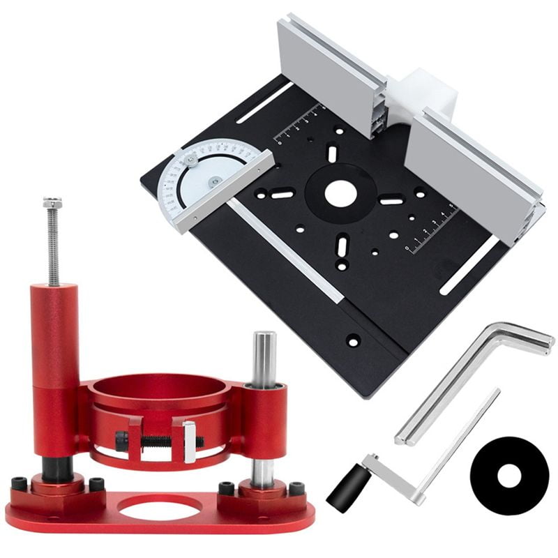 Woodworking Router Lift Aluminum Table Insert Plate Kit-Wood Lifting ...