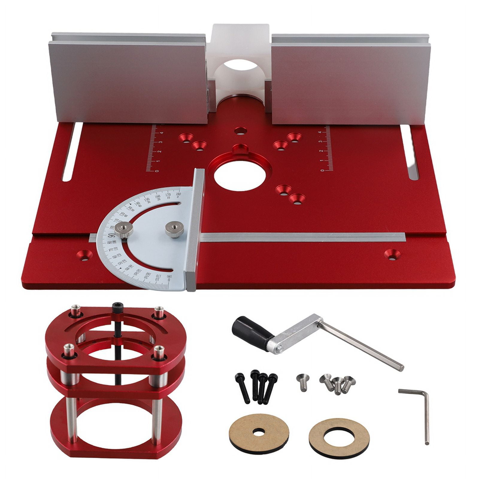 Woodworking Router Lift Kit Router Table Insert Plate Aluminum for 65mm ...