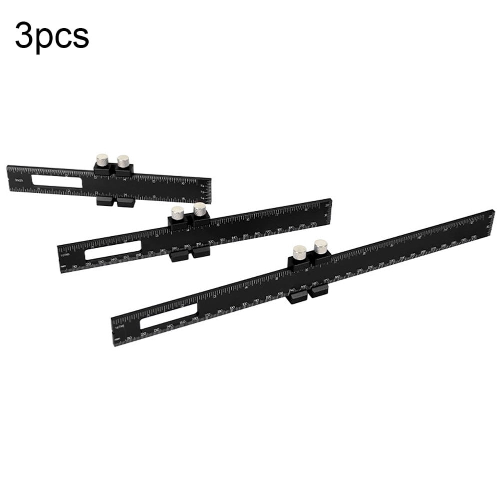 Woodworking Ruler Aluminum Alloy Scribing Ruler T-Type Scribing Ruler T ...