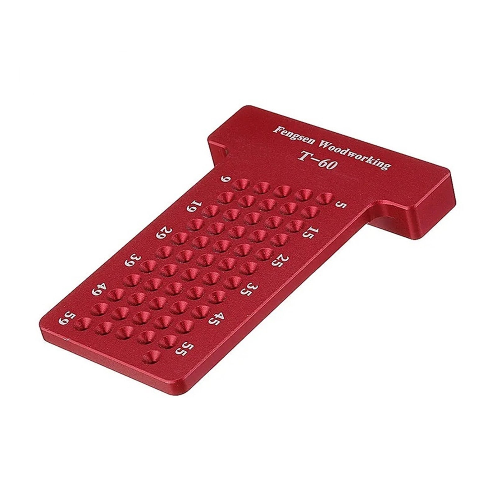 Woodworking Scribe Aluminum Alloy T-type Ruler Hole Positioning ...