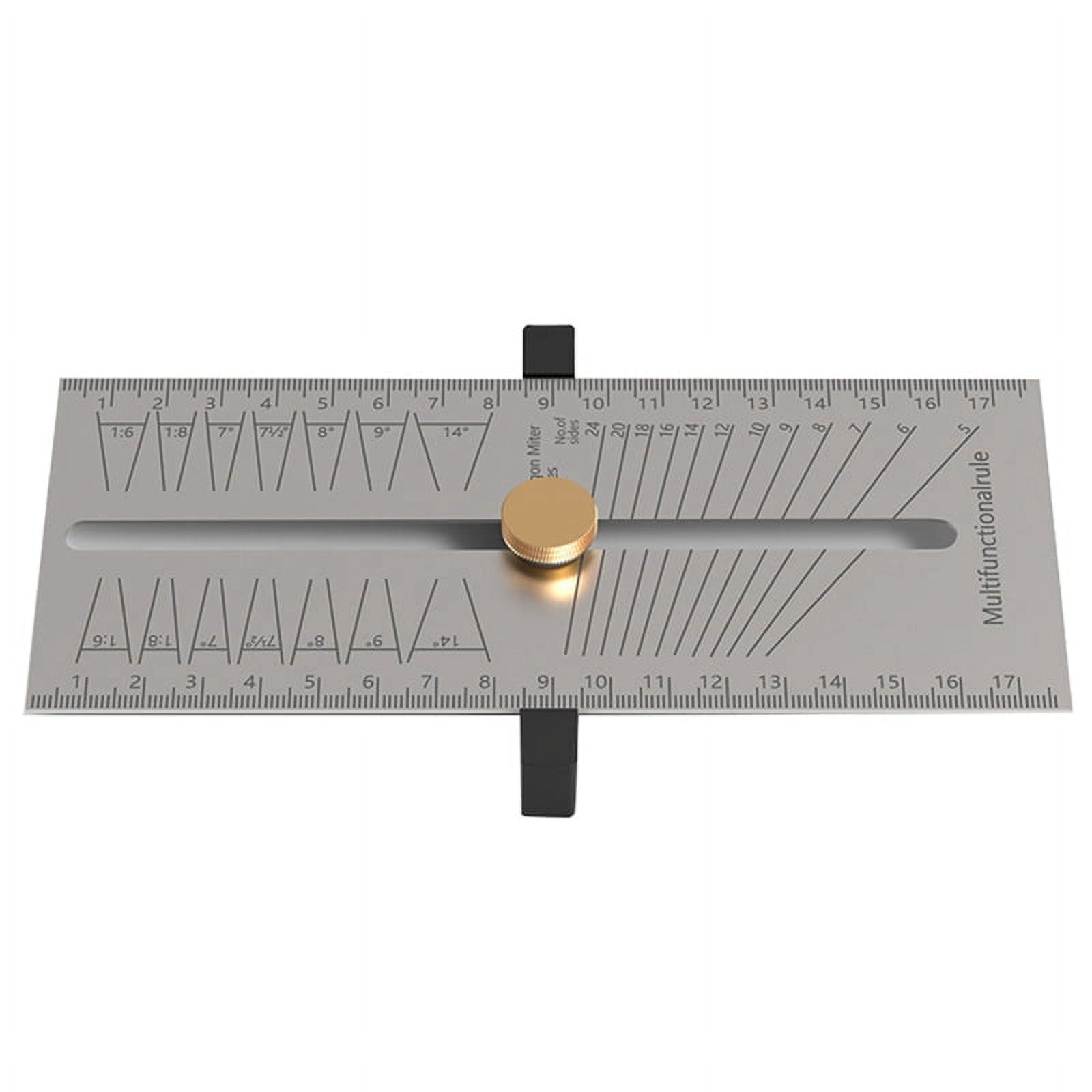 Woodworking Scribe Ruler Multi-Func Square Ruler Marking Gauge ...