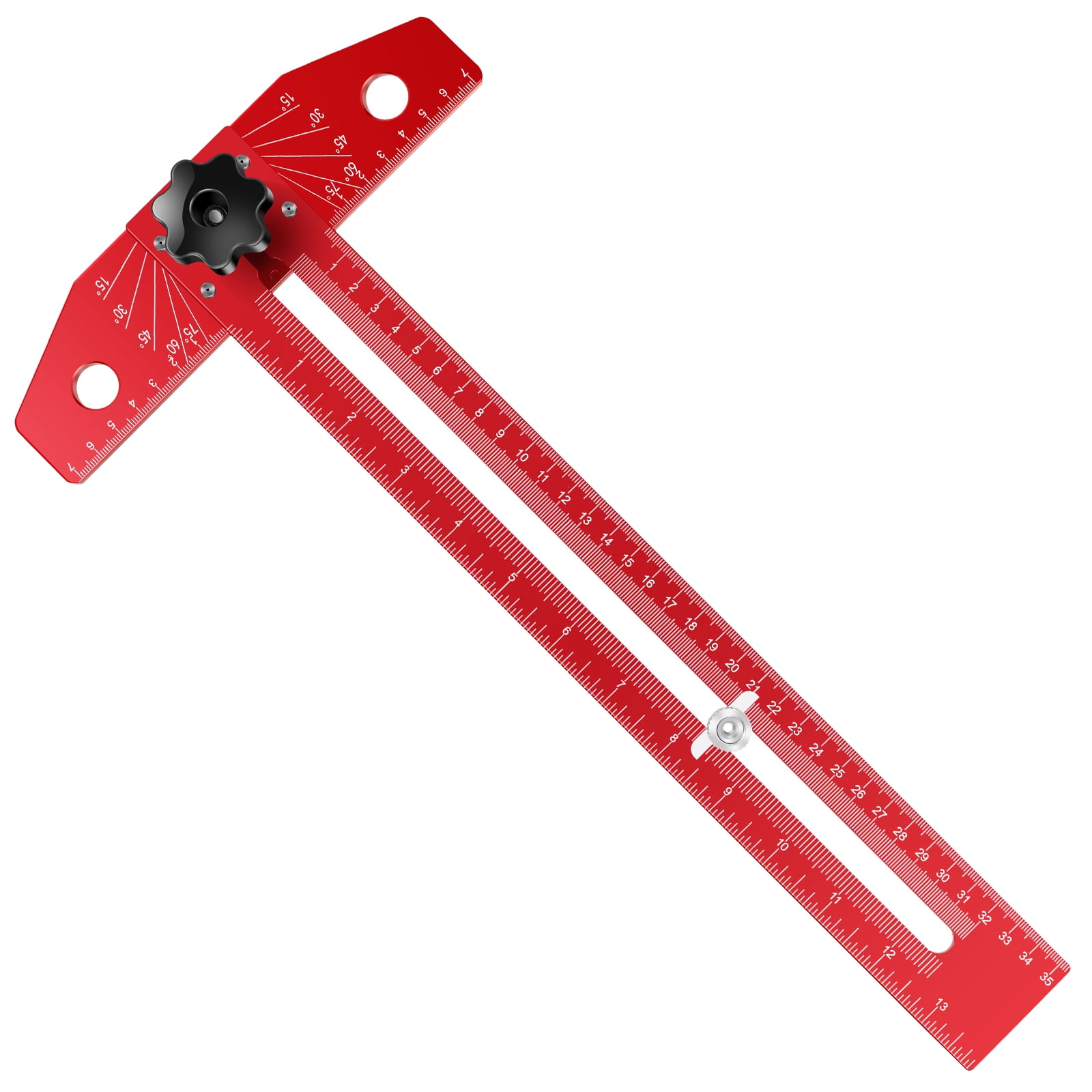 Woodworking Scriber Precise T-Type Scribing Ruler Aluminum Alloy Multi ...