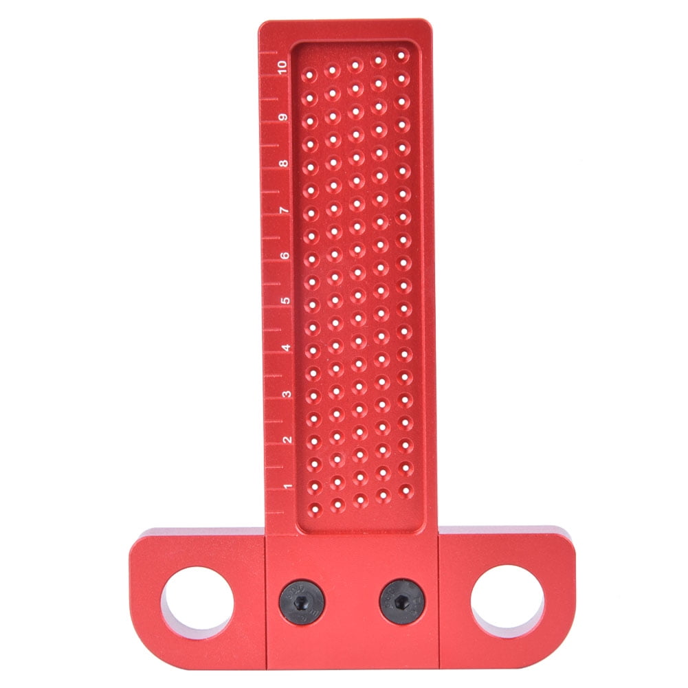 EseeAier Woodworking Scribing Ruler T Type Aluminum Hole Gauge ...