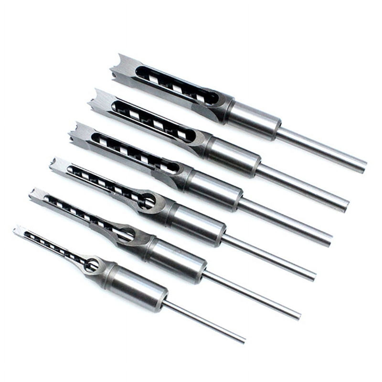 Woodworking Square Drill Bit Set Twist Mortise Chisel Tool Spiral ...