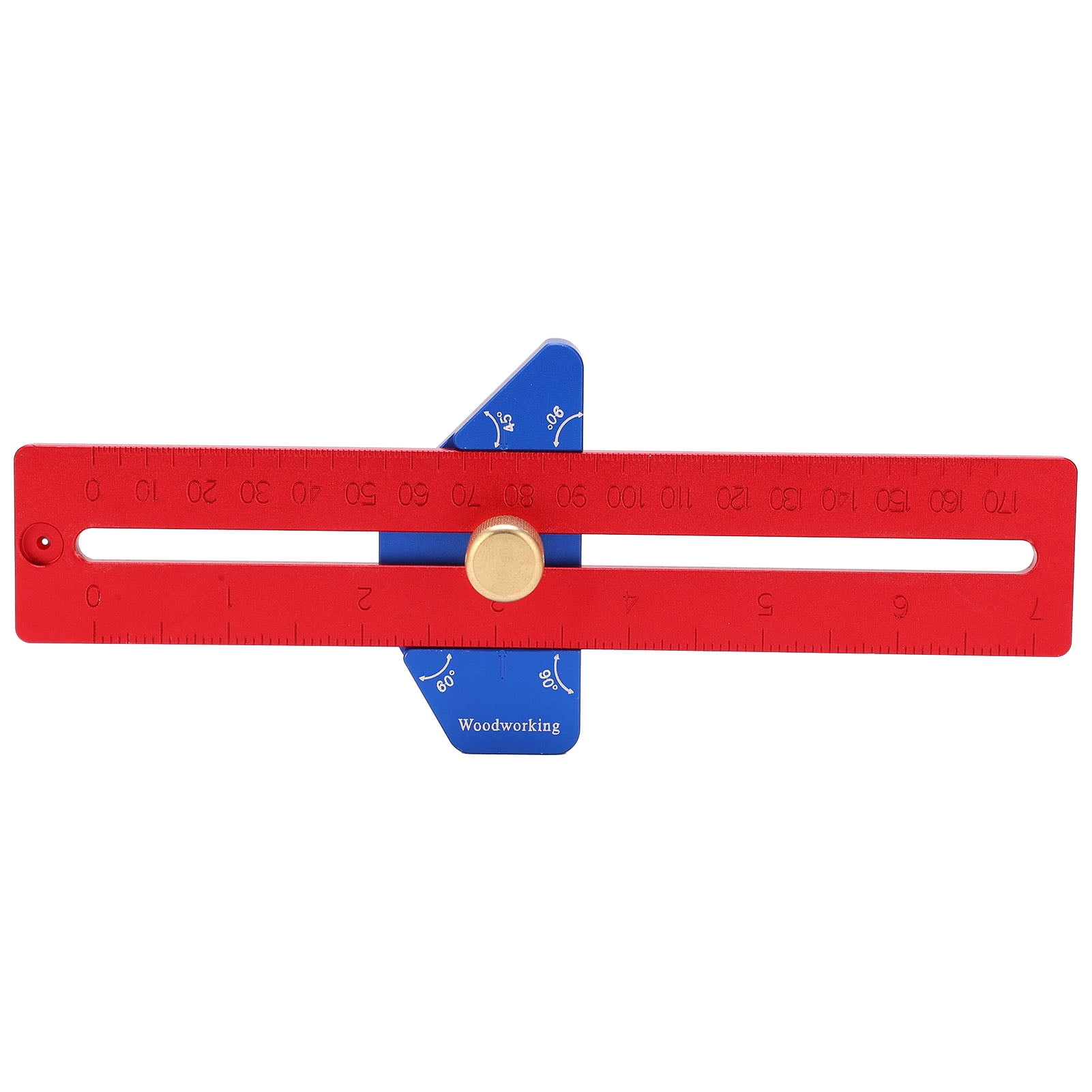 Woodworking T Square Ruler Aluminum Alloy Adjustable Angle Scriber ...