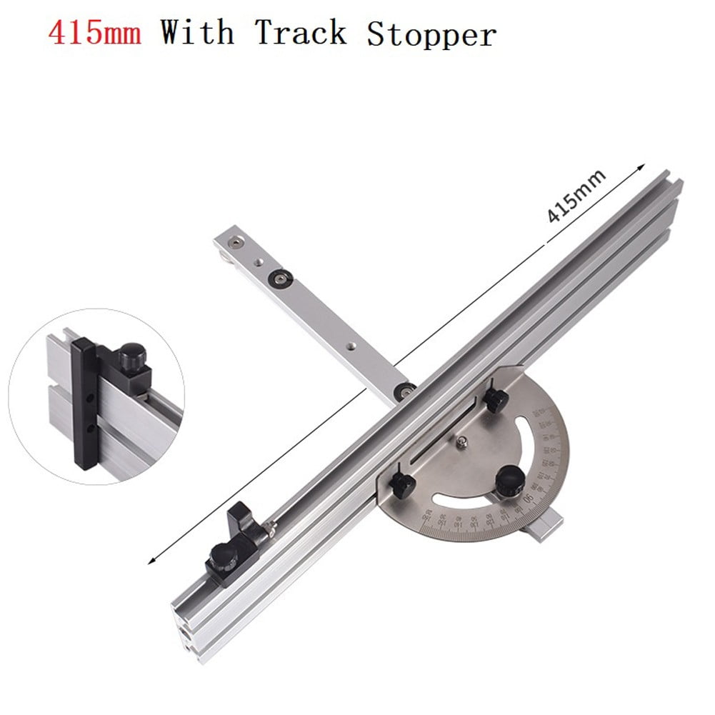 Woodworking Table Saw Adjustable Angle Ruler Miter Gauge With Track ...