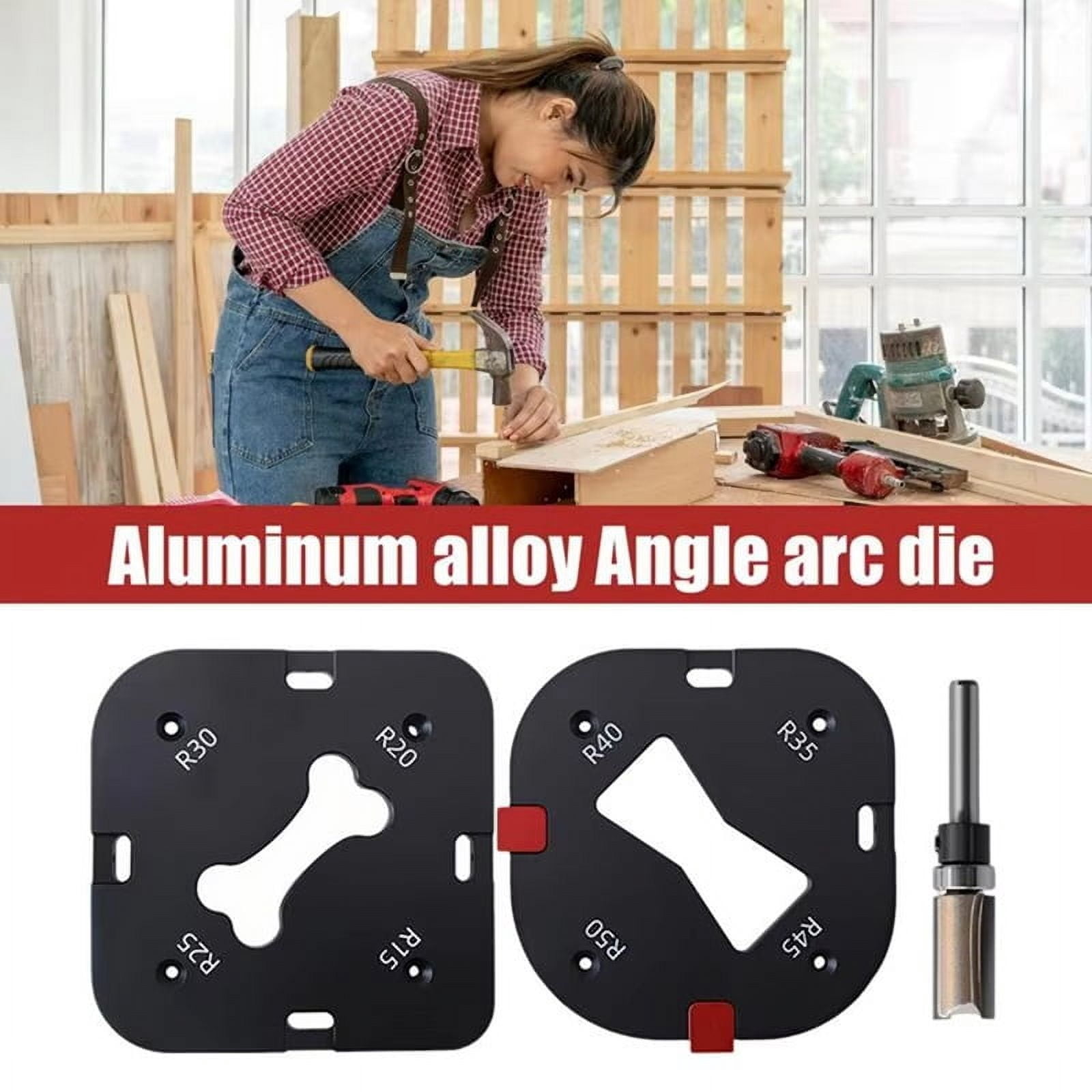Woodworking Templates Aluminum Alloy Wood Working Arc Chamfering Tool ...