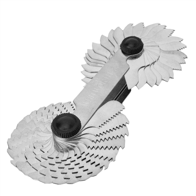 Woodworking Tools Ruler - 58Pcs Steel Thread Measuring Gage with Metric ...