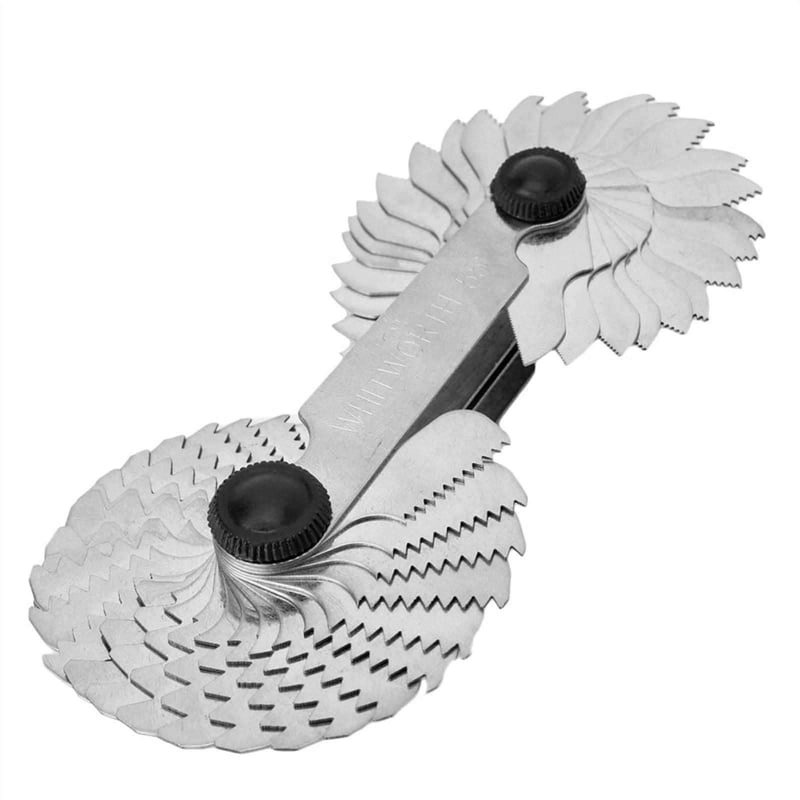 Woodworking Tools Ruler - 58Pcs Steel Thread Measuring Gage with Metric ...