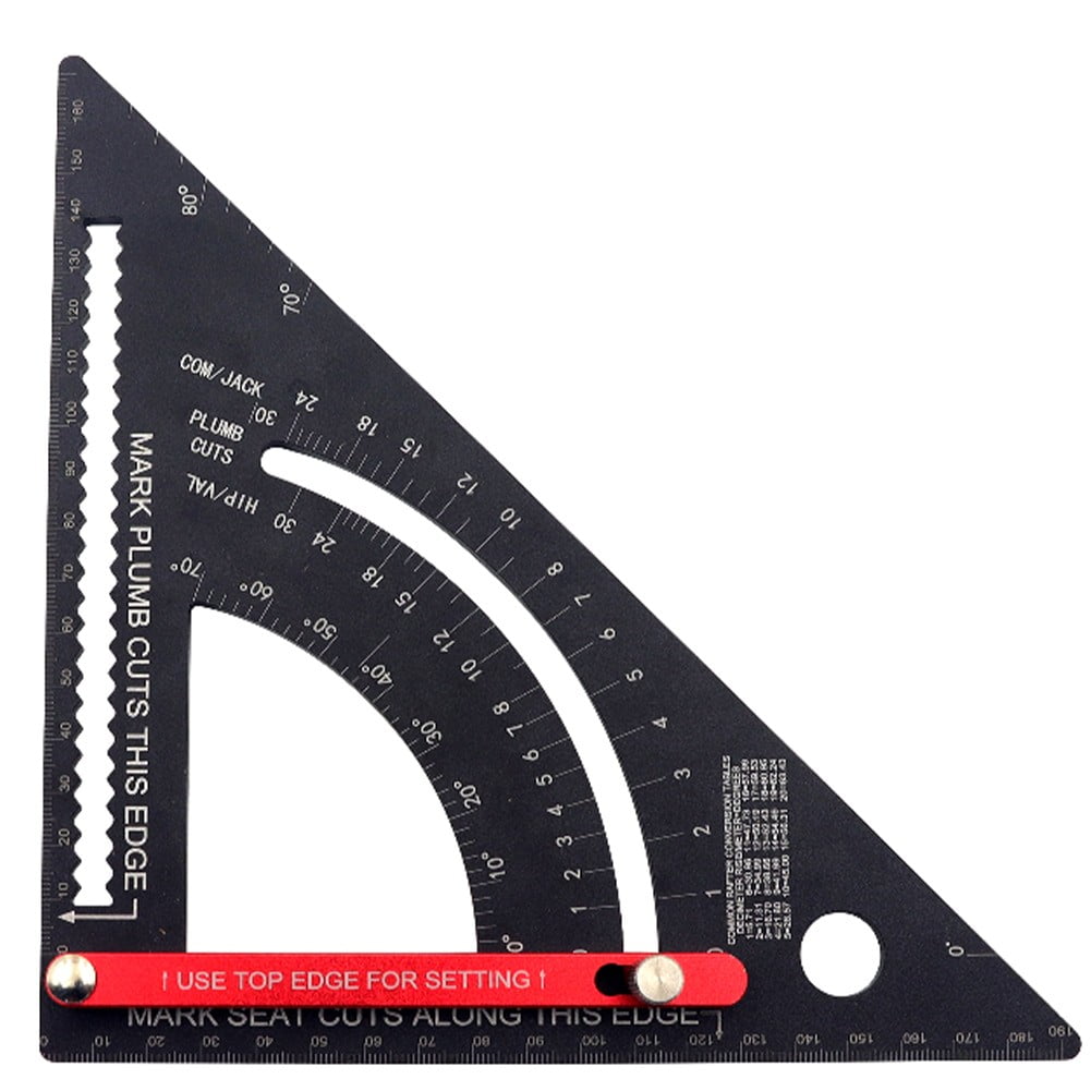 Woodworking Triangle Ruler Adjustable Set Square Scriber Metric Inch ...