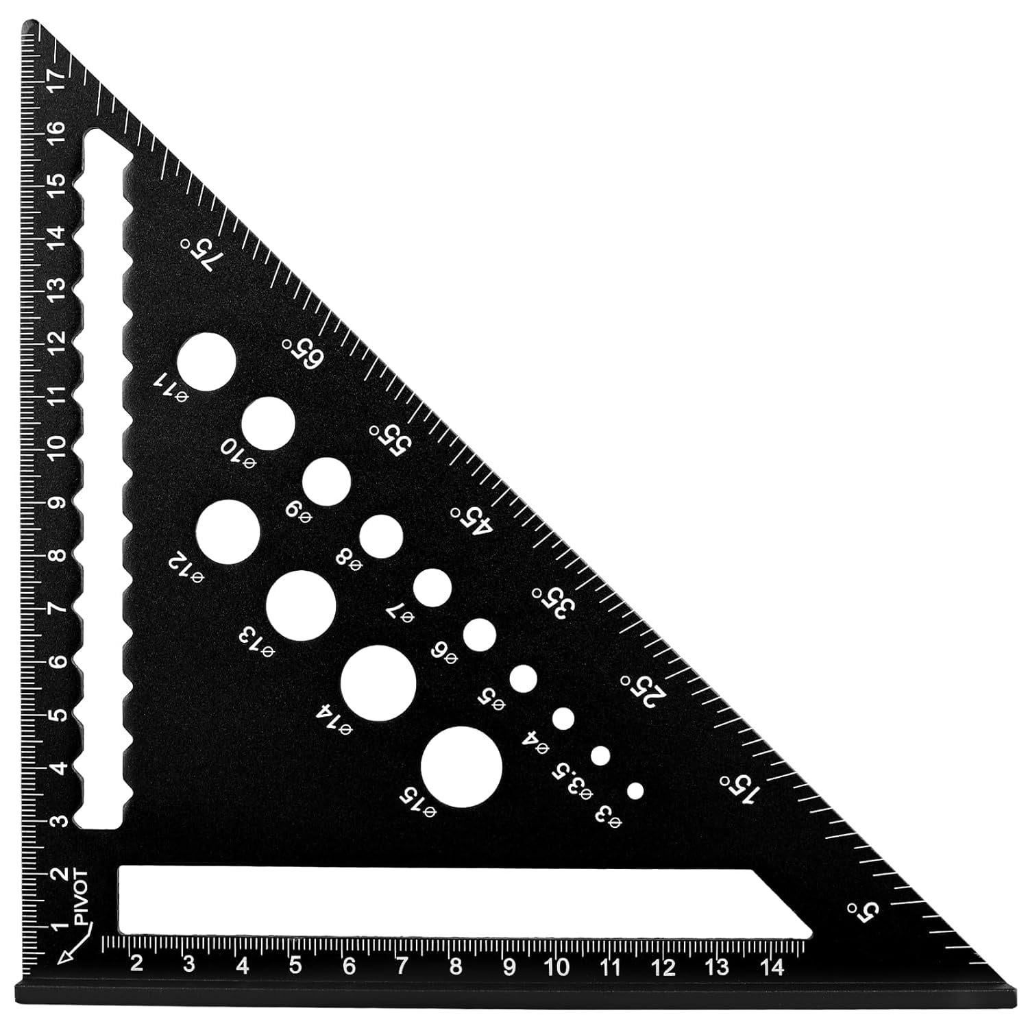 Woodworking Triangle Ruler, Aluminum Alloy Carpenter Square ...