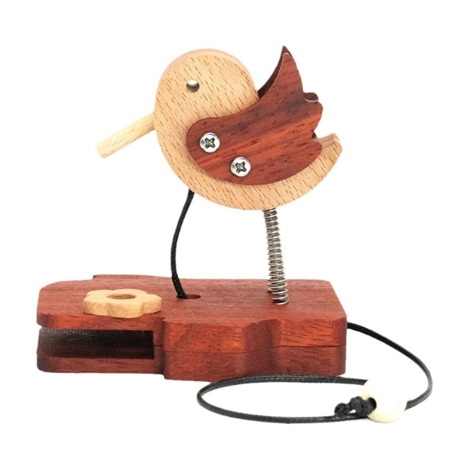 Woodworking Wooden Construction Toys Creative Pileated Doorbell Vintage ...