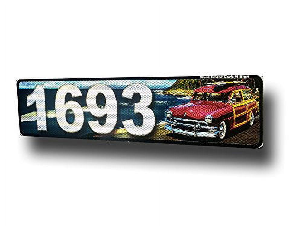 Woody, Curb, Mailbox, House Address Plaque, Reflective - Walmart.com