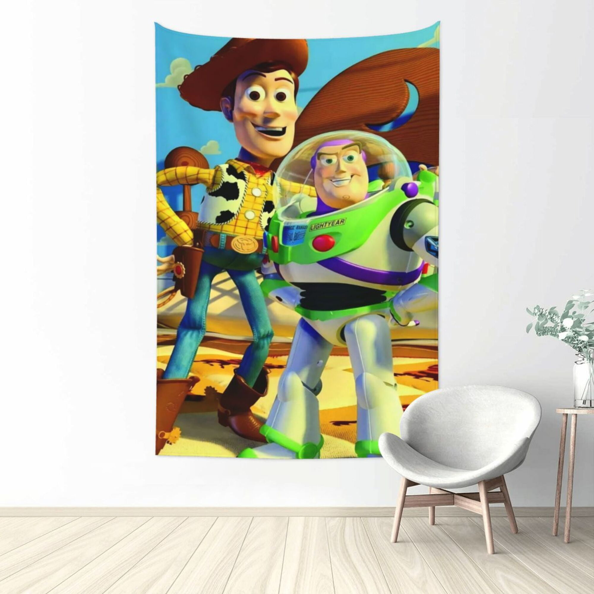 Woody Tapestry Cartoon Print Wall Art Hanging Tapestry Anime Aesthetic ...