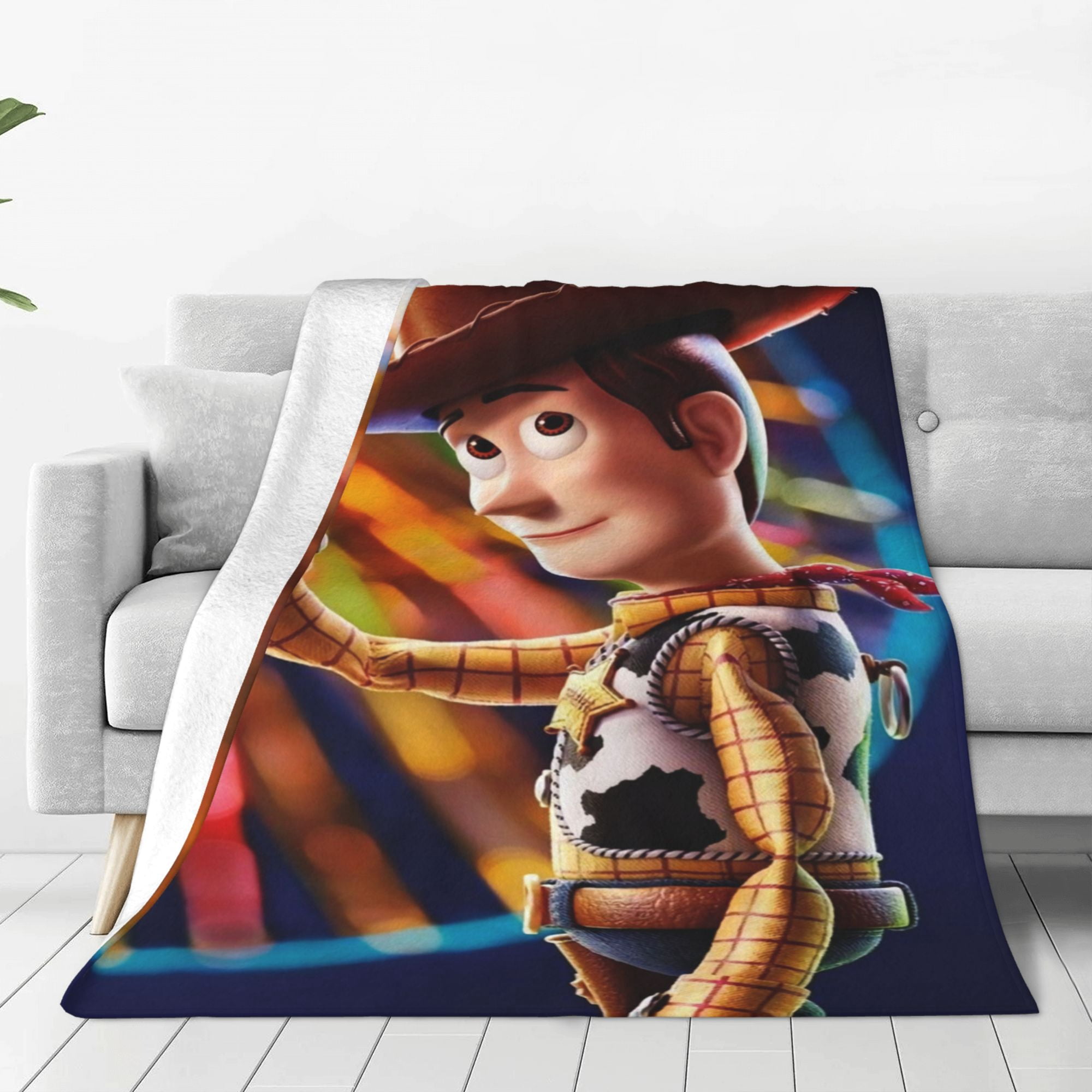 Woody Throw Blanket Soft Plush Travel Blanket For Bedroom Living Room ...