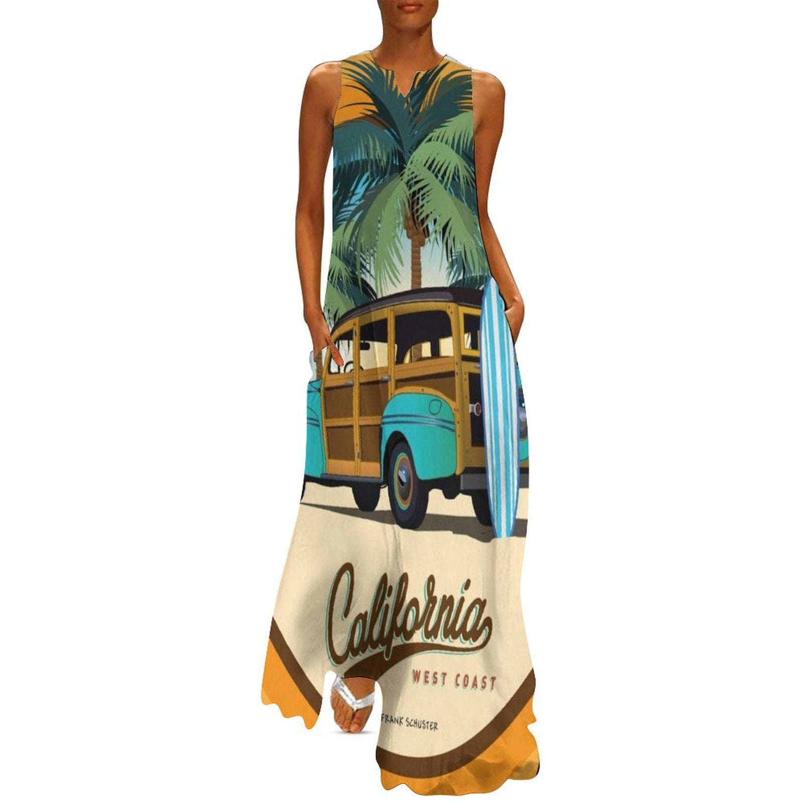 Woody Woodie G Surfing California Lite Long Dress dresses summer woman ...