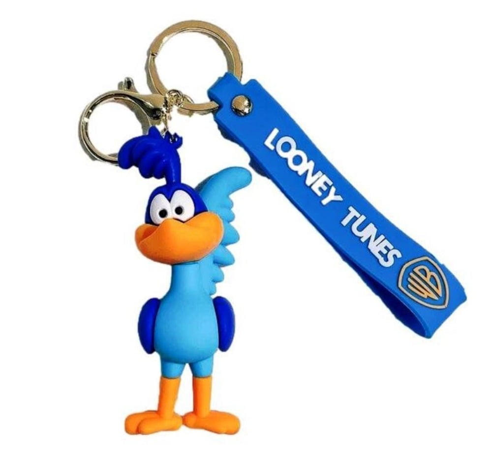 Road Runner Character Themed Silicone 3D Charm Keychain Keyring ...