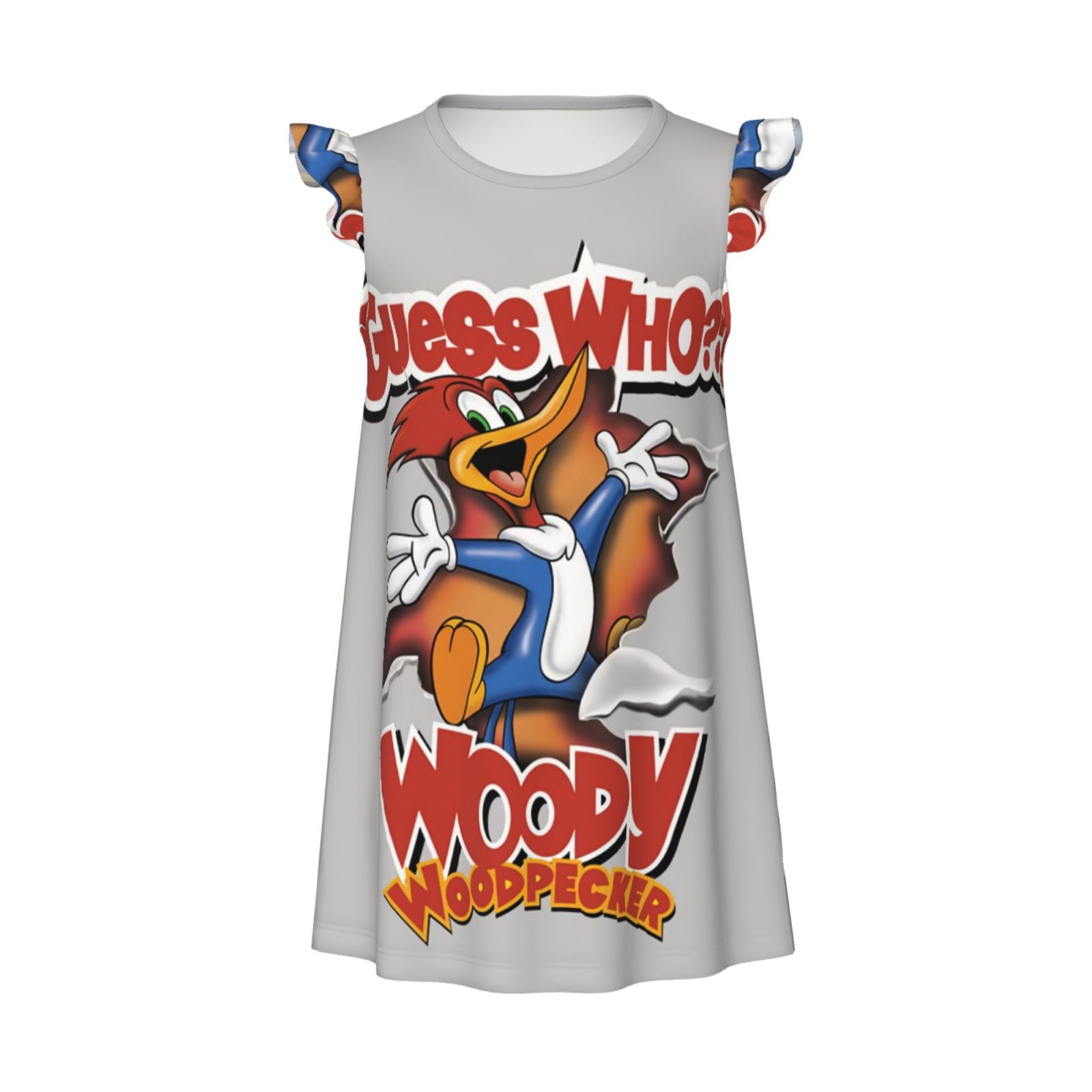 Woody Woodpecker Little Girls Nightgowns Soft Flutter Sleeve Night ...