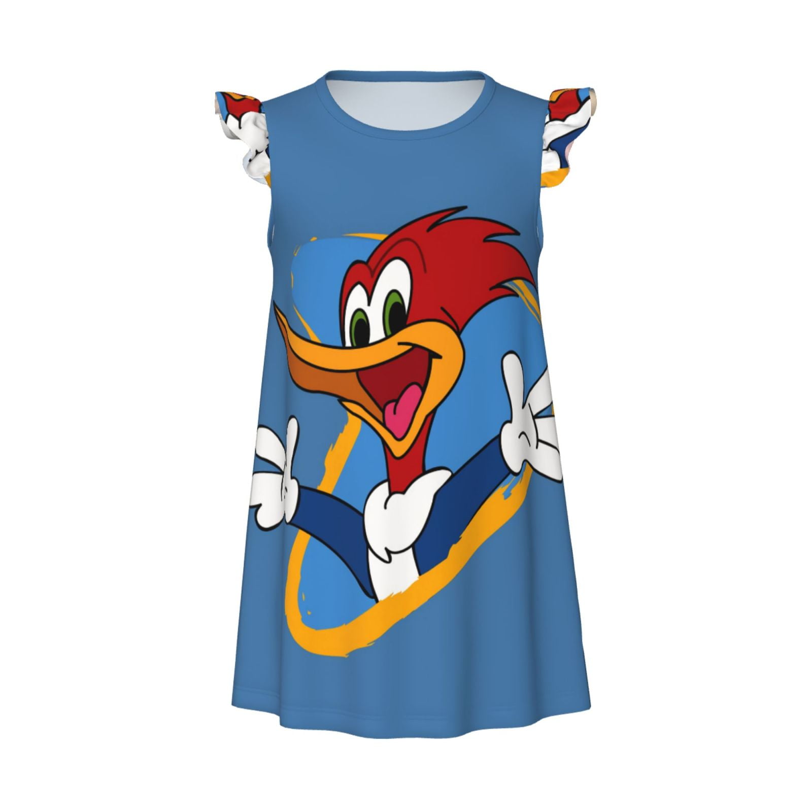 Woody Woodpecker Little Girls Nightgowns Soft Flutter Sleeve Night ...