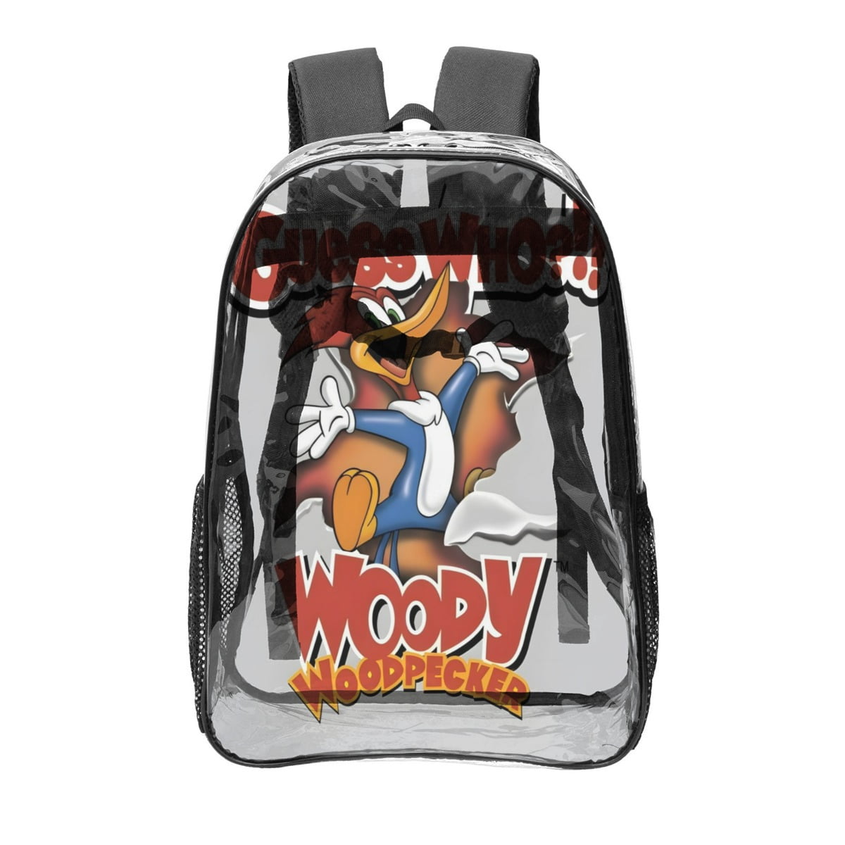 Woody Woodpecker Pattern Transparent Backpack Lightweight And ...