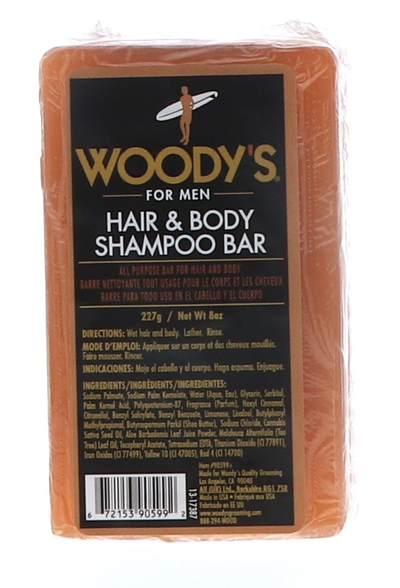 Woody's Hair & Body Shampoo Bar, 8 oz - Walmart.com