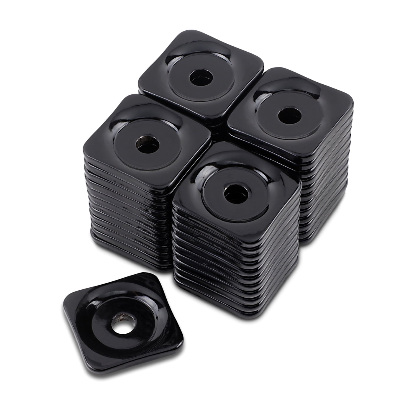 Woodys Square Grand Digger Black Aluminum Support Plates 48pk (ASG-3810 ...