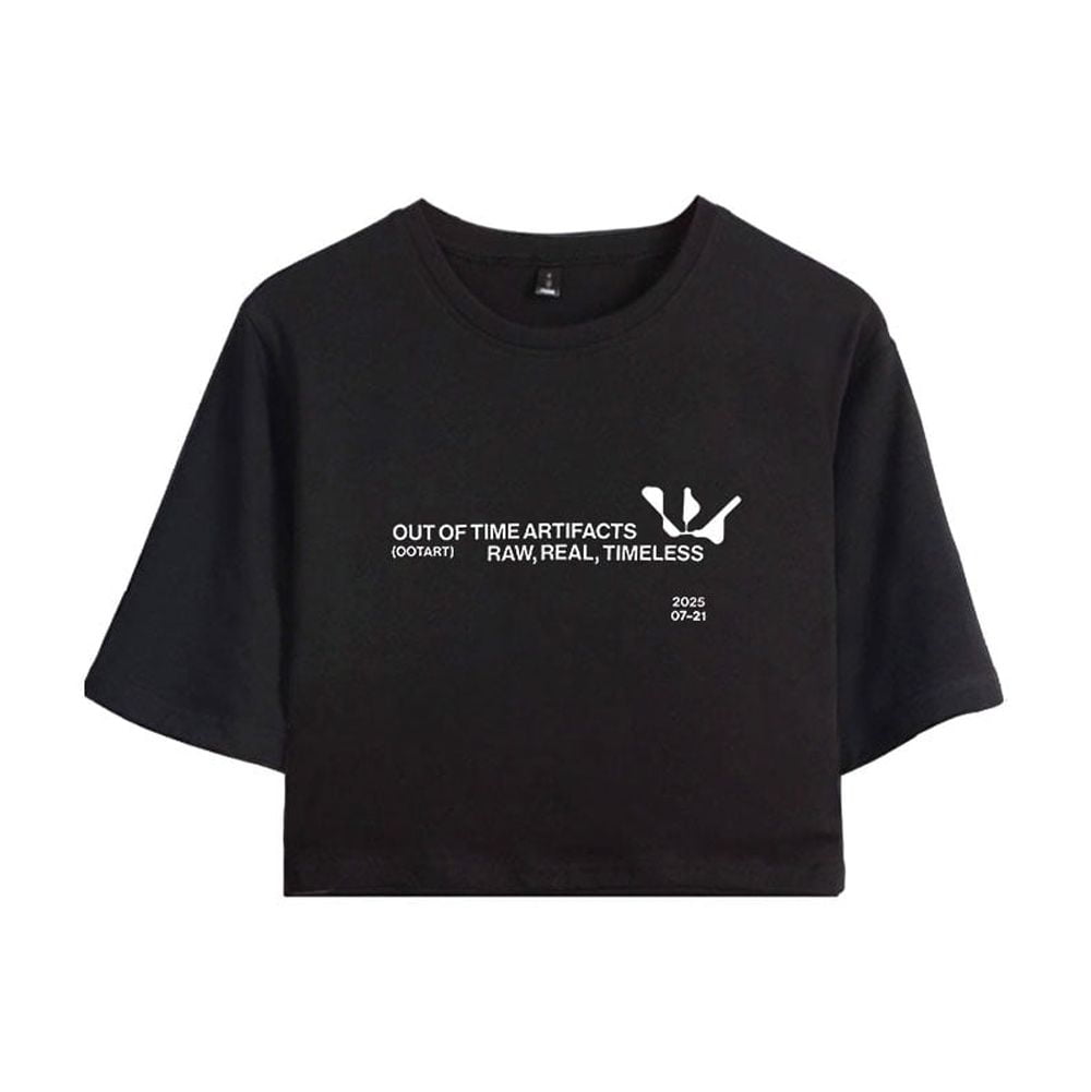 Woodz Merch Slogan Logo Crop Top Midriff-Baring T-shirt Women Girl ...